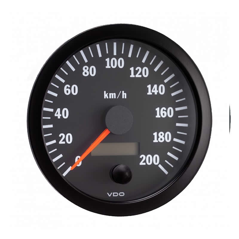 VDO Speedometer, VDO Cockpit Vision Speedometer 200 Km/h 100mm 12-24V ...